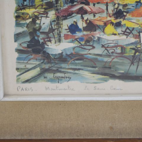 Place Du Tertre Et Le Sacré-Coeur, Oil On Board Maurice Louis Legendre ...