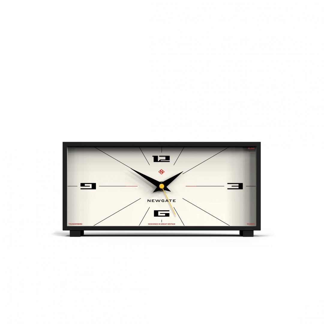 Mid-Century Modern Mantel Clock | Black & Cream - MODERNON - A ...