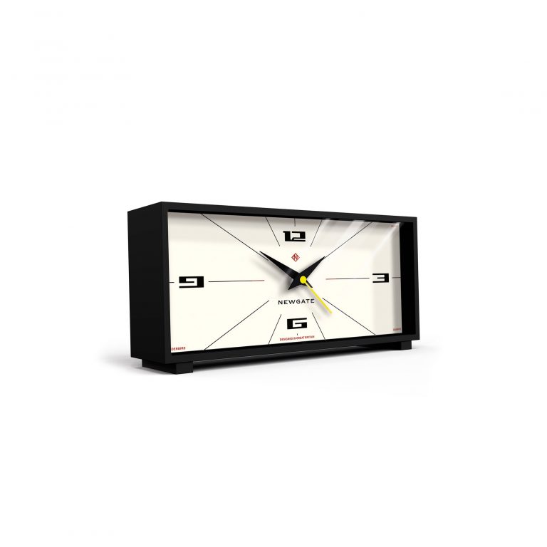 Mid-Century Modern Mantel Clock | Black & Cream - MODERNON - A ...