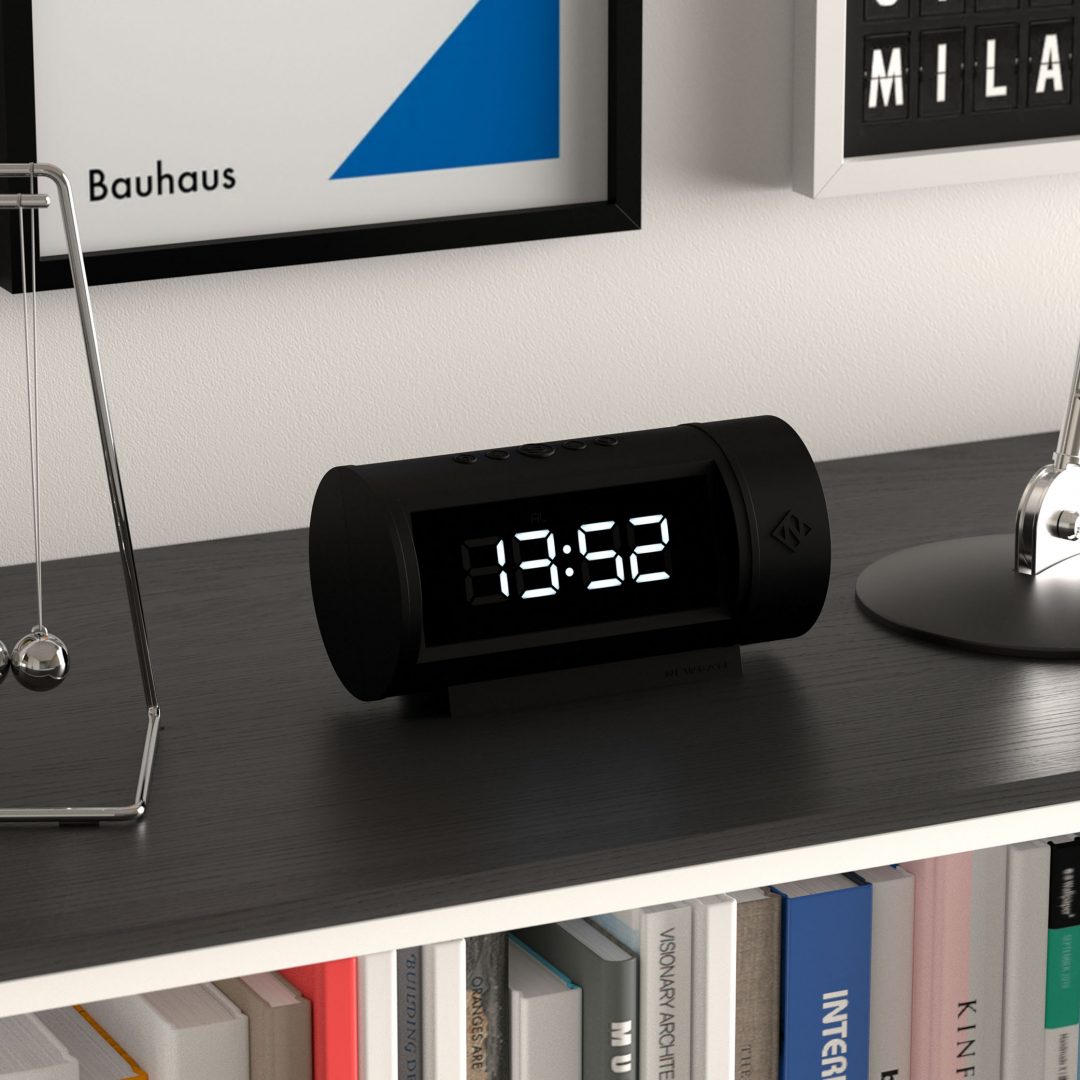 Digital Pil Alarm Clock | Black with Black LED Display - MODERNON - A ...