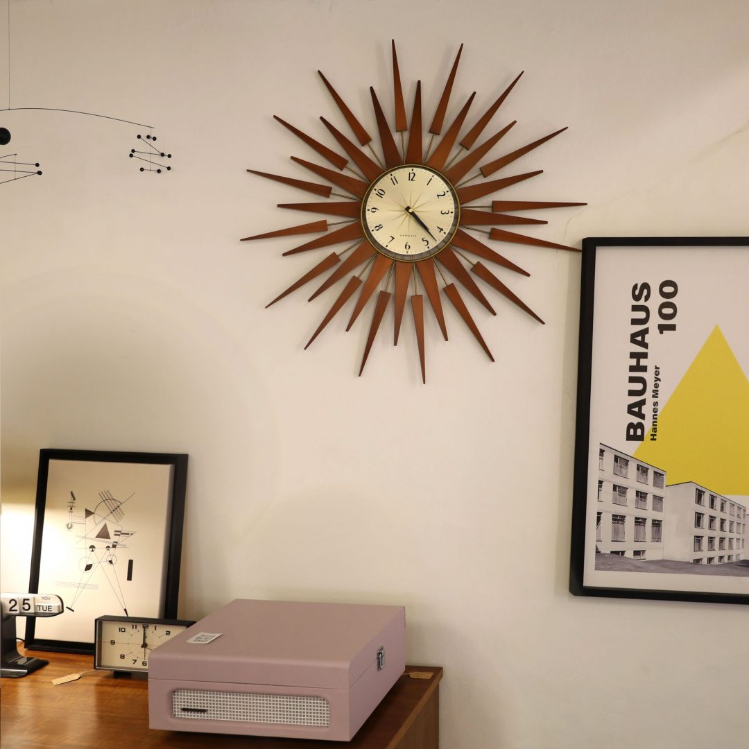 Mid-Century Sunburst Wall Clock - MODERNON - A Retrosexual Movement