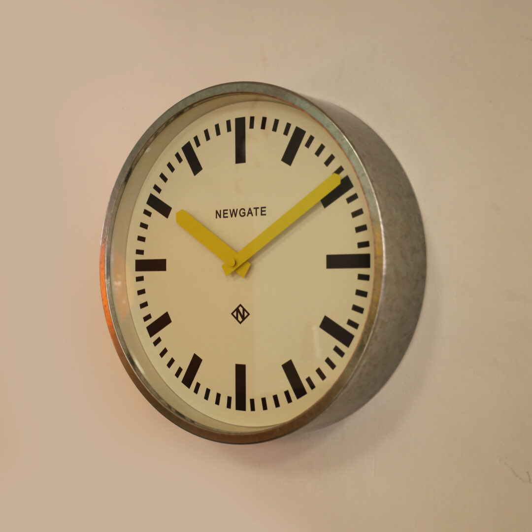 Modern Industrial Wall Clock | Galvanised Metal - MODERNON - A ...