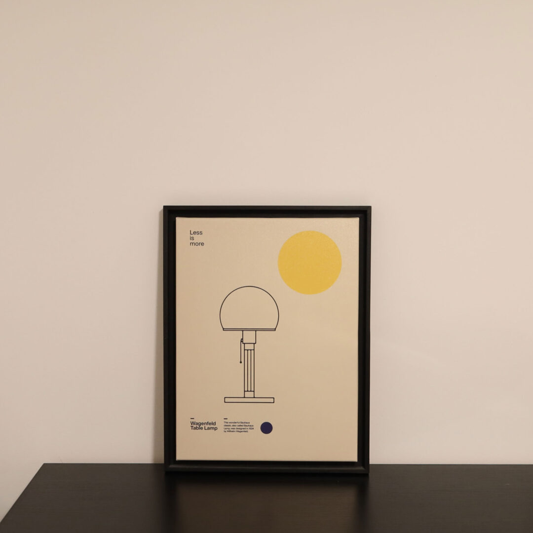 Wagenfeld Lamp - Poster - MODERNON - A Retrosexual Movement