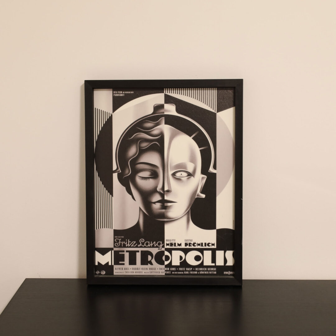 Metropolis Poster - Black and White - MODERNON - A Retrosexual Movement