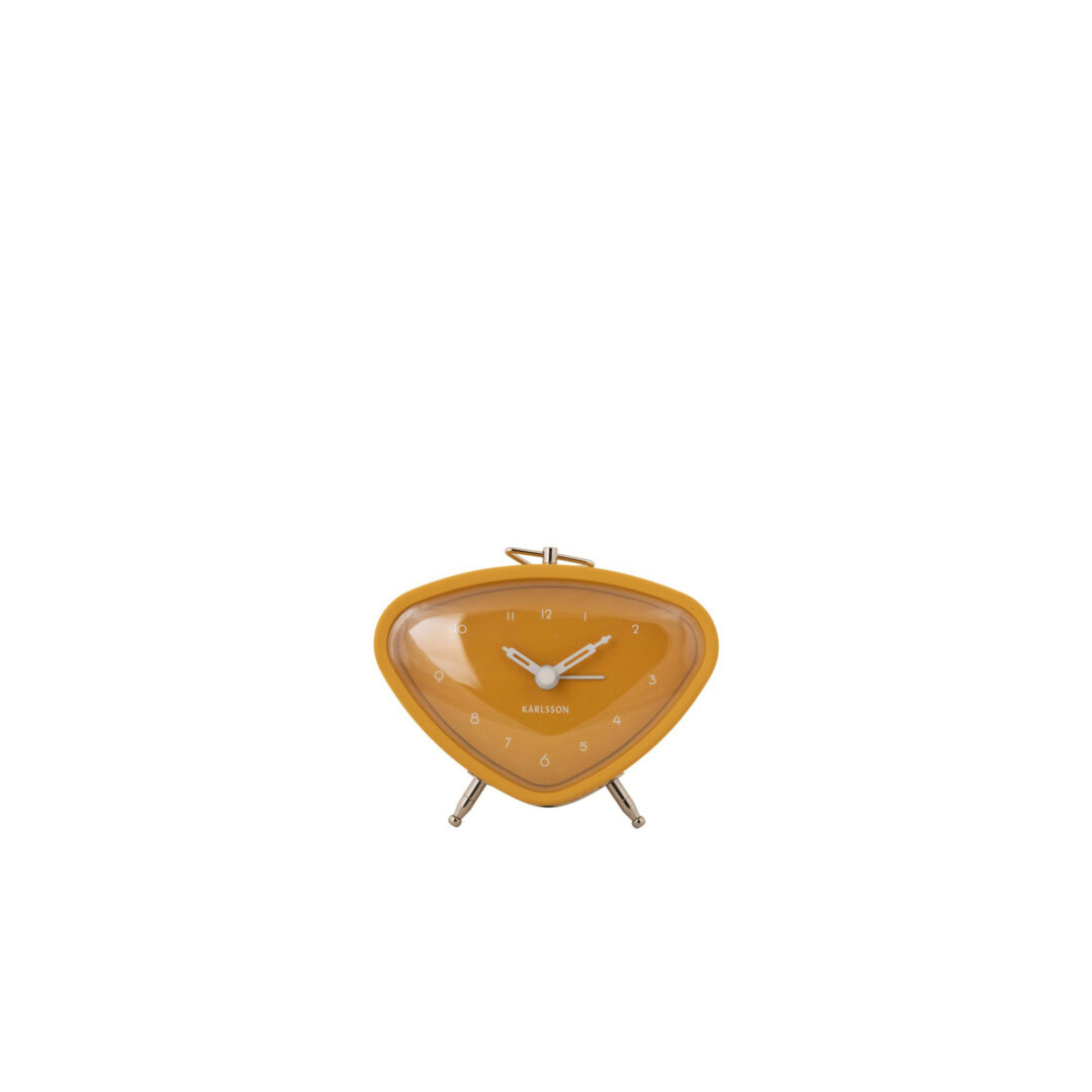Triangle Alarm Clock - In Ochre Yellow - MODERNON - A Retrosexual Movement