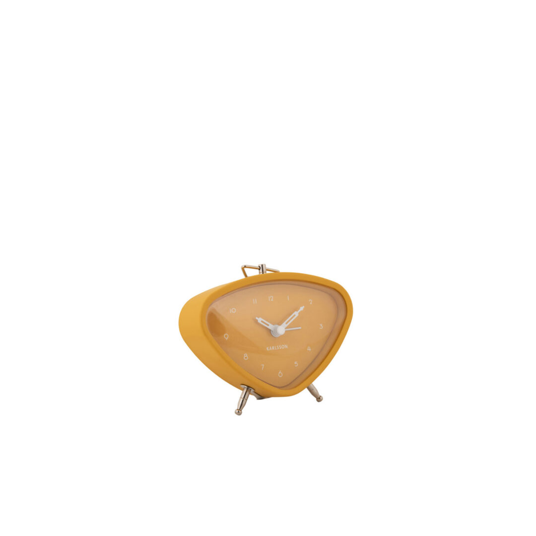 Triangle Alarm Clock - In Ochre Yellow - MODERNON - A Retrosexual Movement