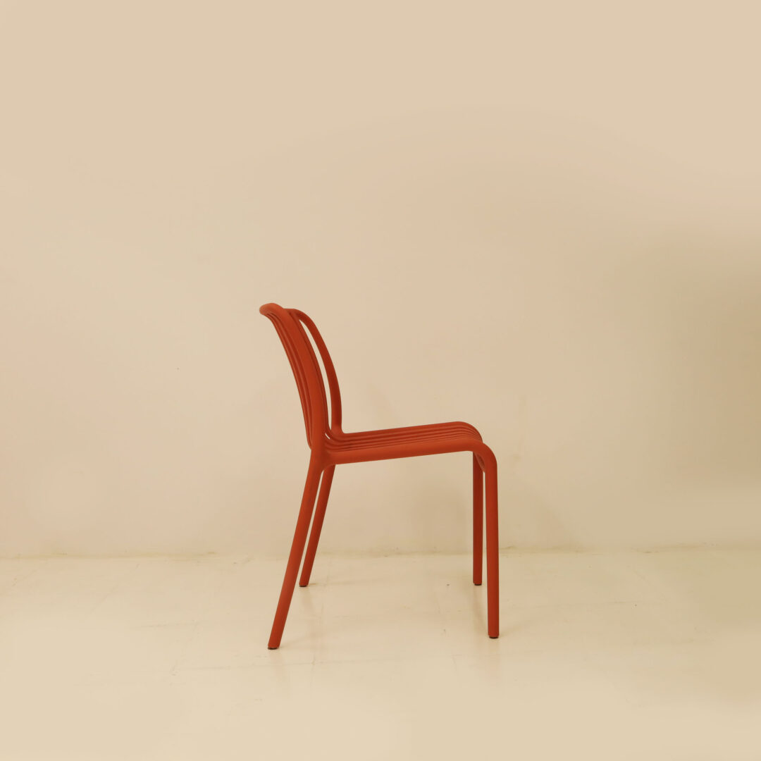 Ribbed Contour Chair -Rust - MODERNON - A Retrosexual Movement