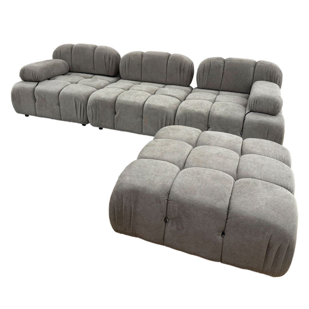Ash Gray Modular Cloud Sectional - MODERNON - A Retrosexual Movement