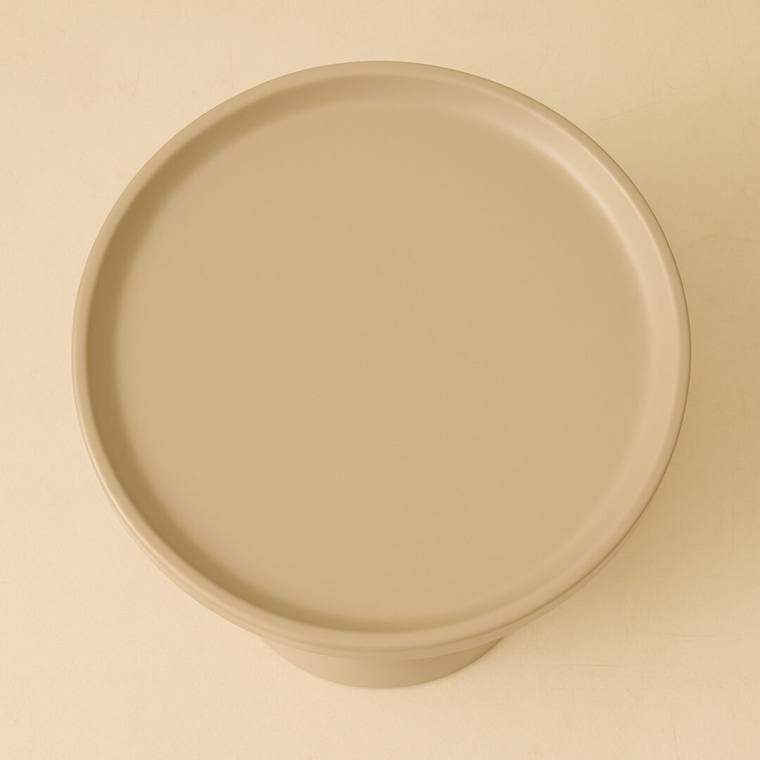 Greige Round Coffee Table - MODERNON - A Retrosexual Movement